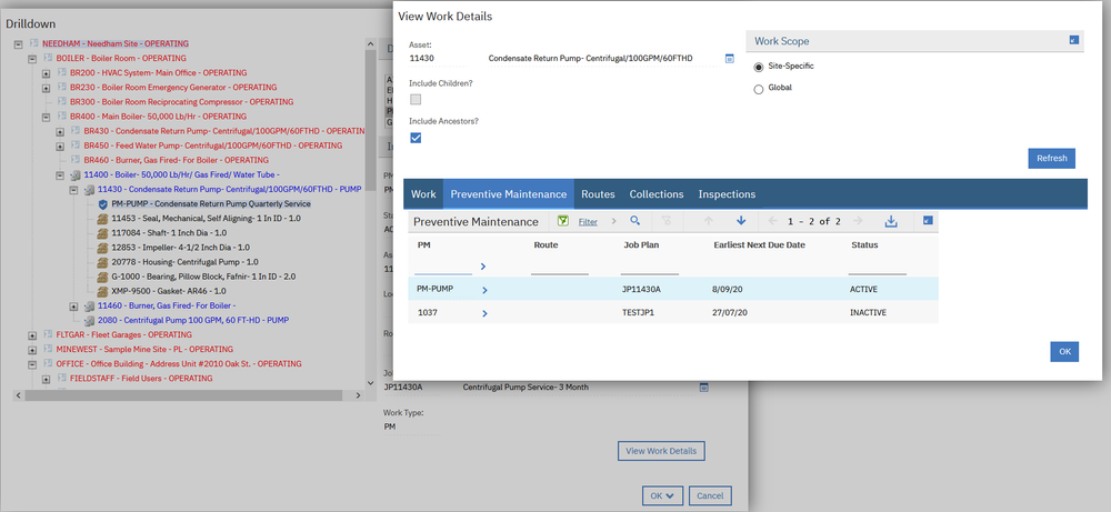 Maximo Hierarchy Extended Drilldown
