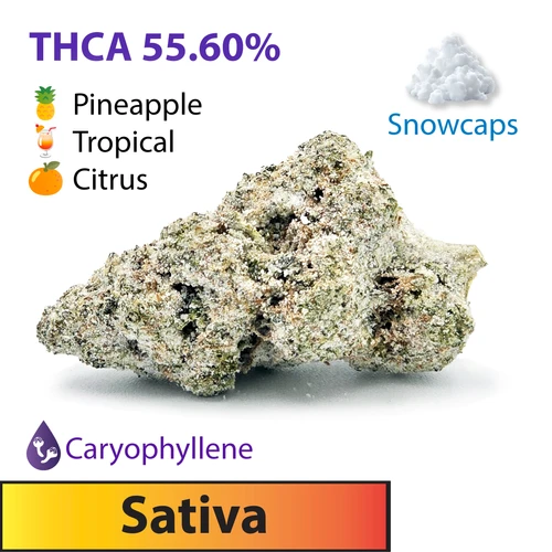 Pineapple Express Sativa THC-A Flower Snowcaps | Delta8THCAustin