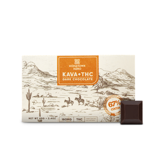Kava + THC Dark Chocolate Bar | Delta8THCAustin