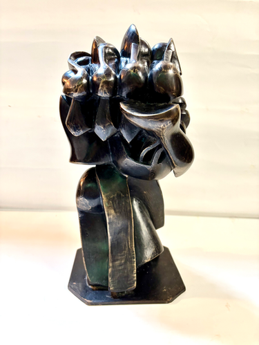 Large Black Isle Bronze Gauntlet Sculpture “Defence” By Mike Cairncross ...