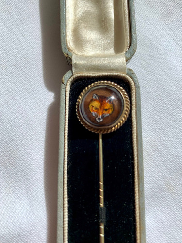 Beautiful Antique Late 1900’s Victorian Fox Stick Pin. | Strichen Antiques