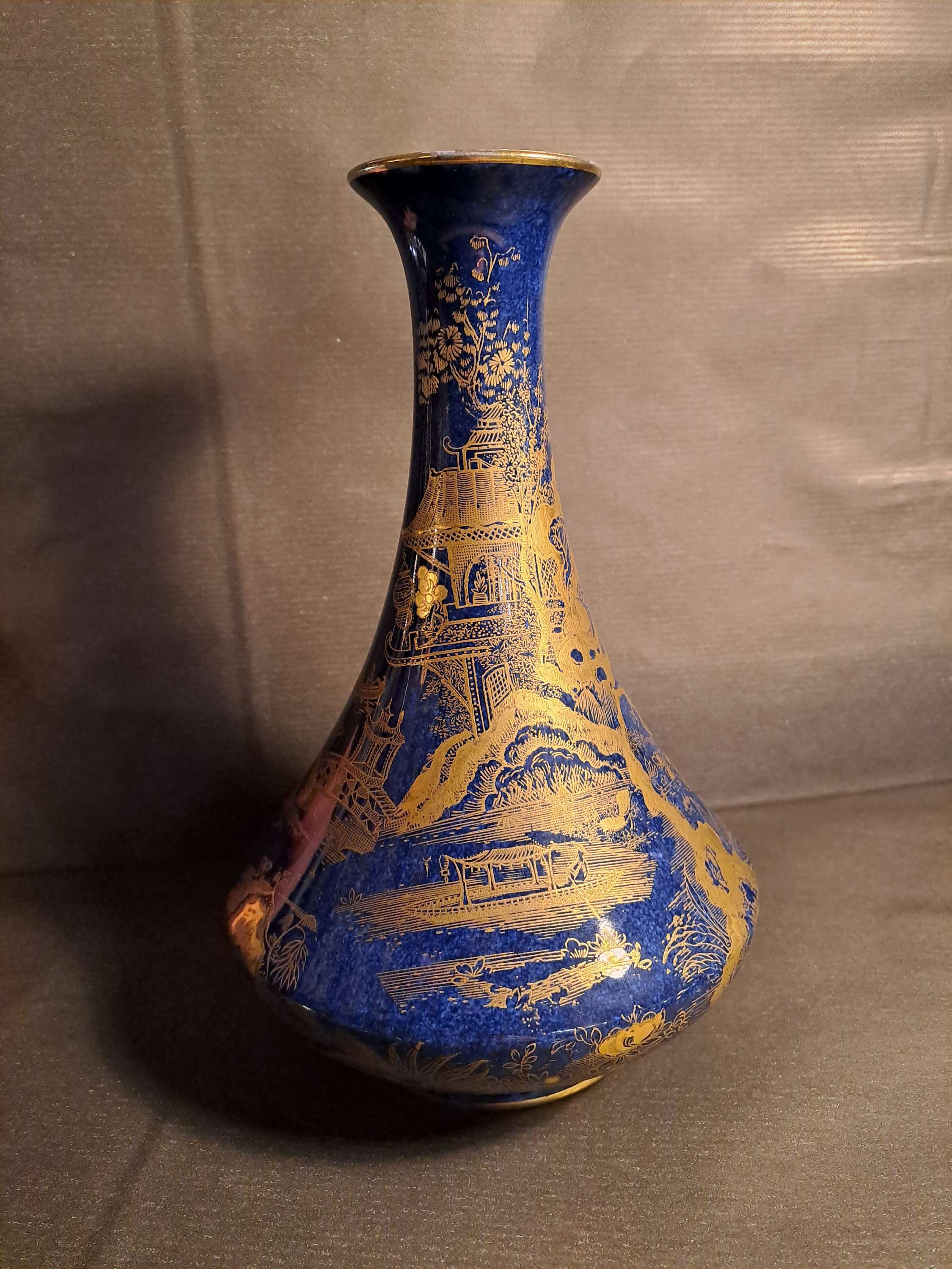 Blue Wilton Ware Vase | Strichen Antiques
