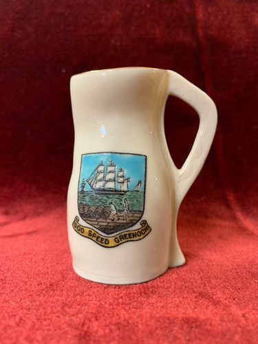 Miniature Porcelain Pitcher ‘God speed Greenock’ | Strichen Antiques