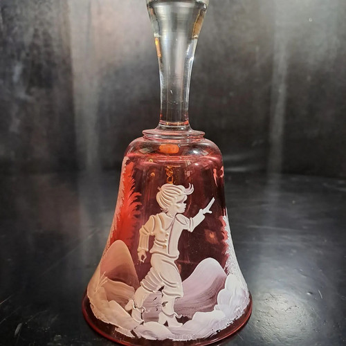 Antique Fenton Art Company U.S.A Mary Gregory Glass Victorian Cranberry ...