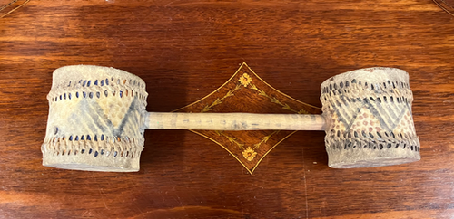 Navajo Ceremonial Rattle Made from Old Tins Wrapped in Rawhide ...