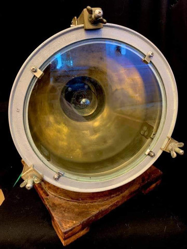 Antique ships navigation search light converted into table lamp ...