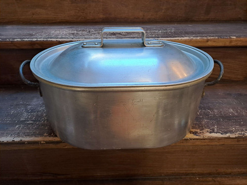 Vintage Large Oval Swan Brand Fish Kettle/ Poacher | Strichen Antiques