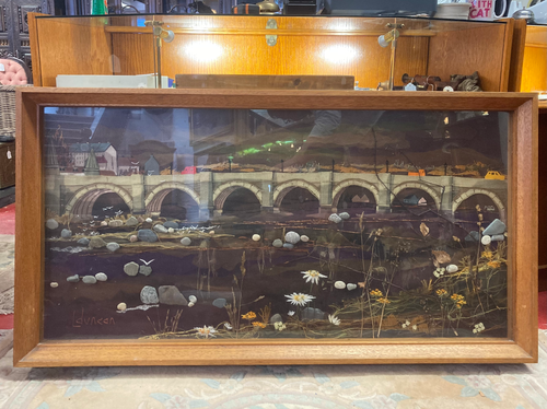 Liz Duncan Fraserburgh Artist Large Mixed Media Glazed Art Work Bridge ...