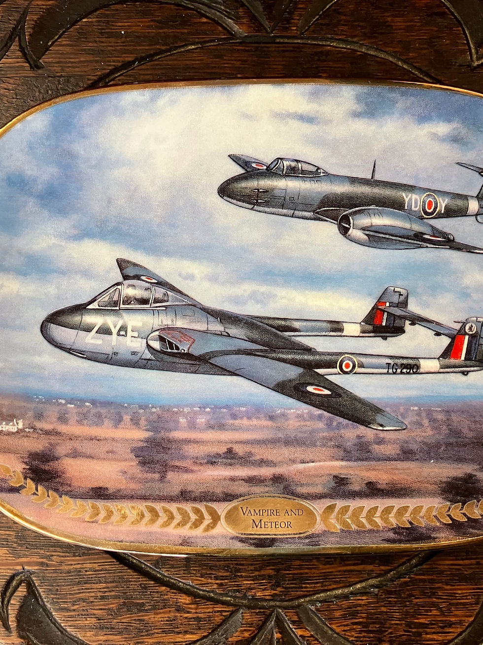 Vampire and meteor plate with box and certificate | Strichen Antiques