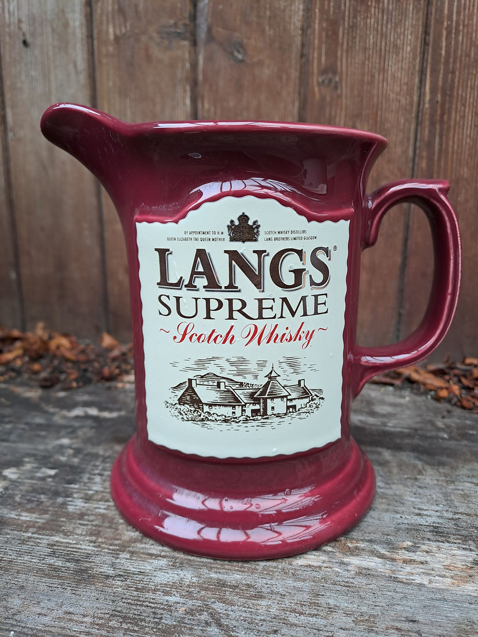 Langs Supreme Scotch Whisky Water Jug Whiskey Pub Stuff | Strichen Antiques