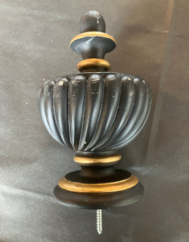 Large Italian Style Wooden Finial | Strichen Antiques