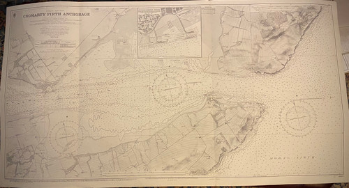 Vintage Nautical Chart ‘Cromarty Firth Anchorage’ | Strichen Antiques