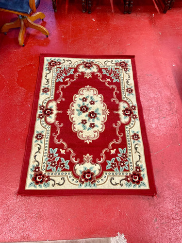 Red Floral Rugs. | Strichen Antiques