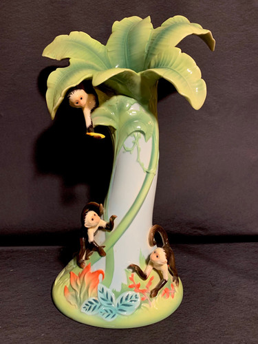 Gorgeous Franz Porcelain Mischivious monkeys range Vase H15.5”xW7” £295 ...