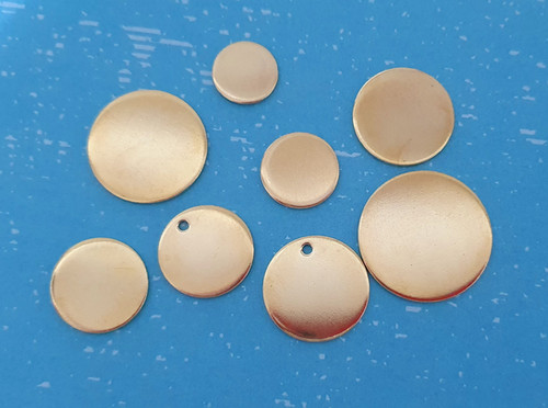 Brass Discs 1.2mm | Metal Blank Maker