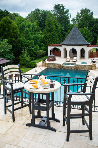 Resin Outdoor Furniture Pub Table and Chairs | Viscount Premier