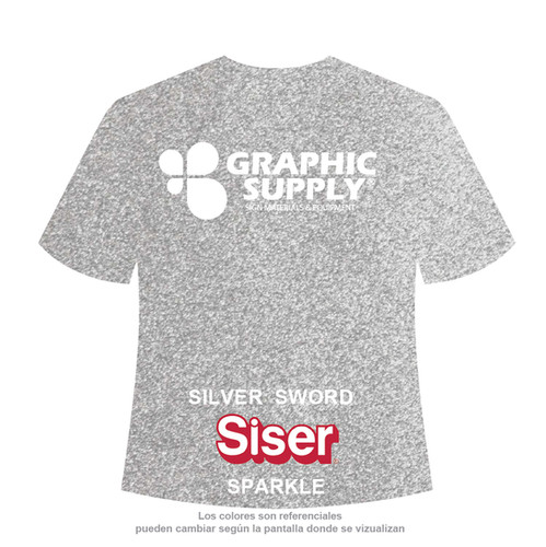 VINIL TEXTIL SISER SPARKLE SILVER SWORD | Graphic Supply RD