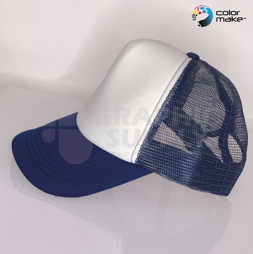 GORRA DE MALLA PARA SUBLIMACIÓN AZUL MARINO | Graphic Supply RD