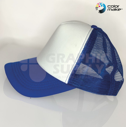 GORRA DE MALLA PARA SUBLIMACIÓN AZUL REY | Graphic Supply RD