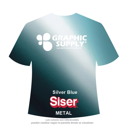 Vinil Textil Siser Metal SILVER BLUE | Graphic Supply PTY