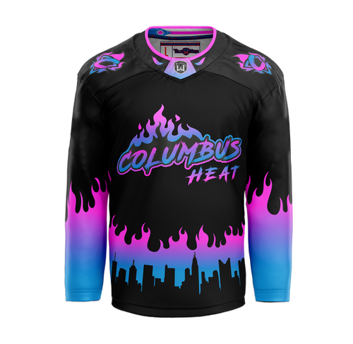 Columbus Heat Hockey Jersey - #61 Nasher - Black | TitleWaveSports.com