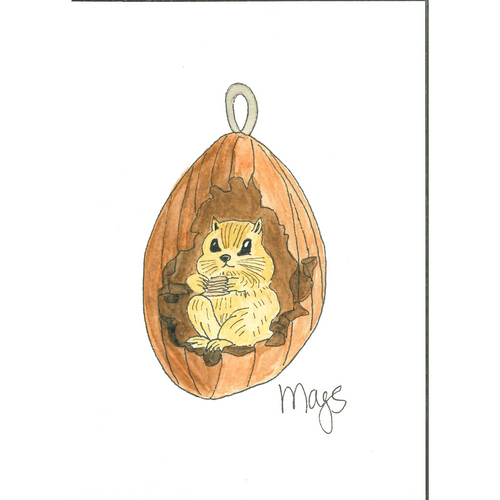 Hiding in the nut | watercolorprintsbymags