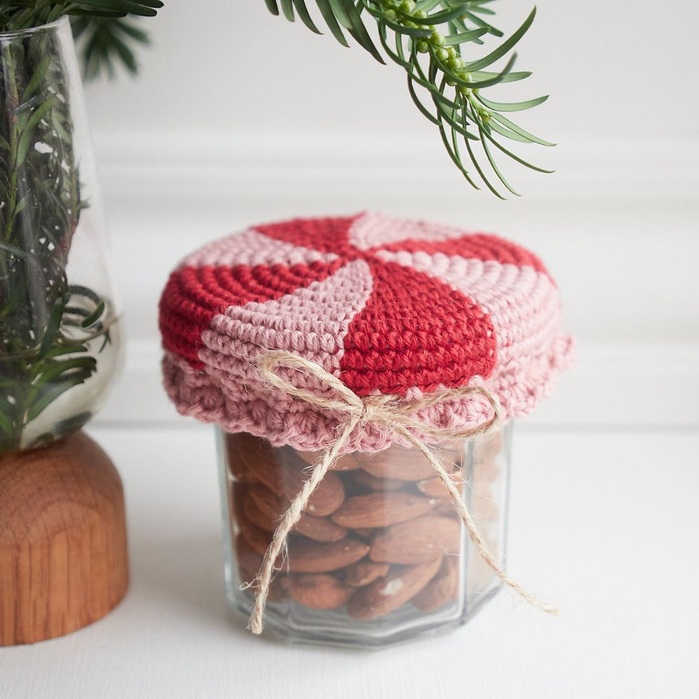 CANDY SWIRL JAR COVER