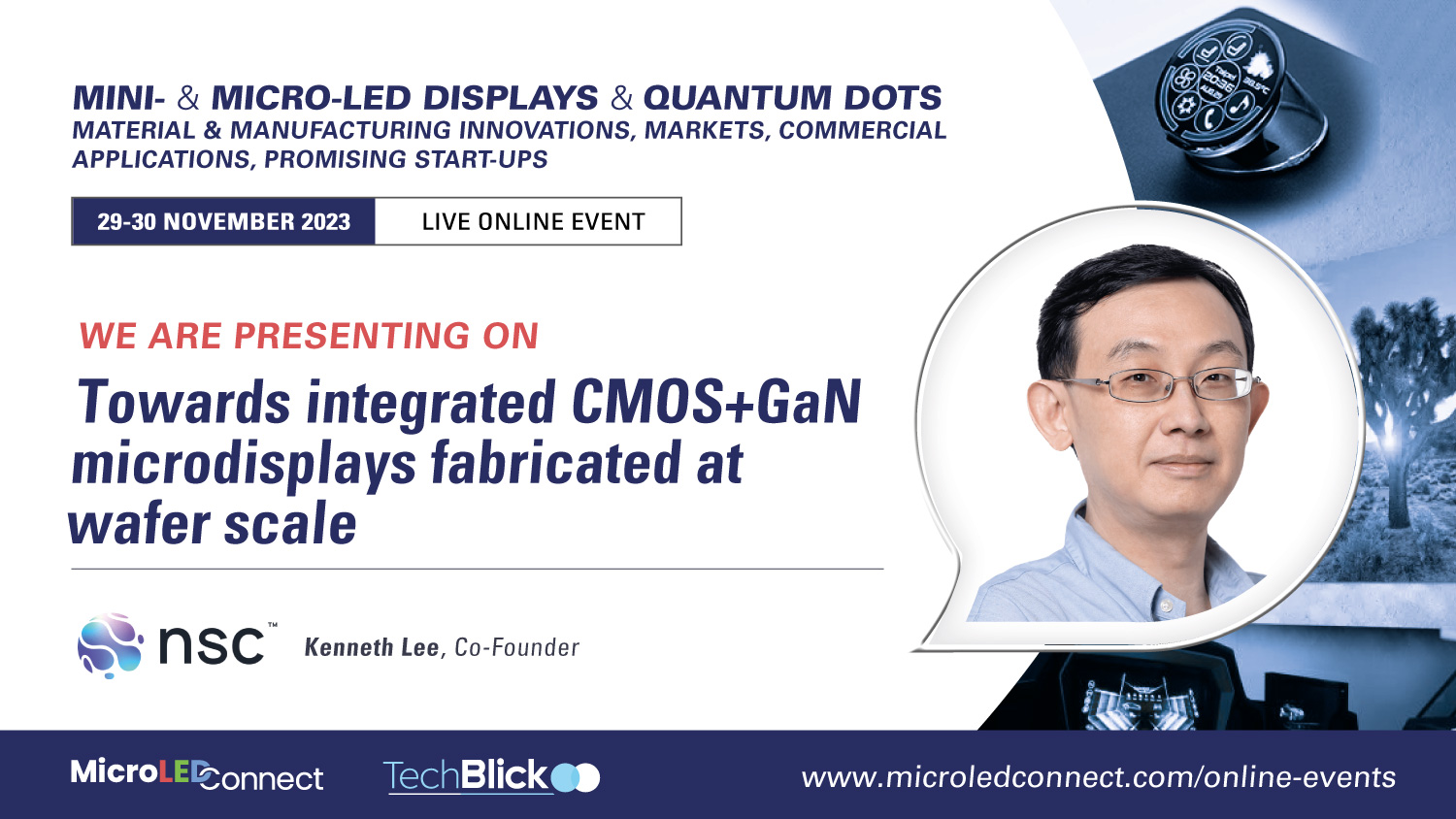Towards Integrated CMOS+GaN microDisplays fabricated at wafer scale