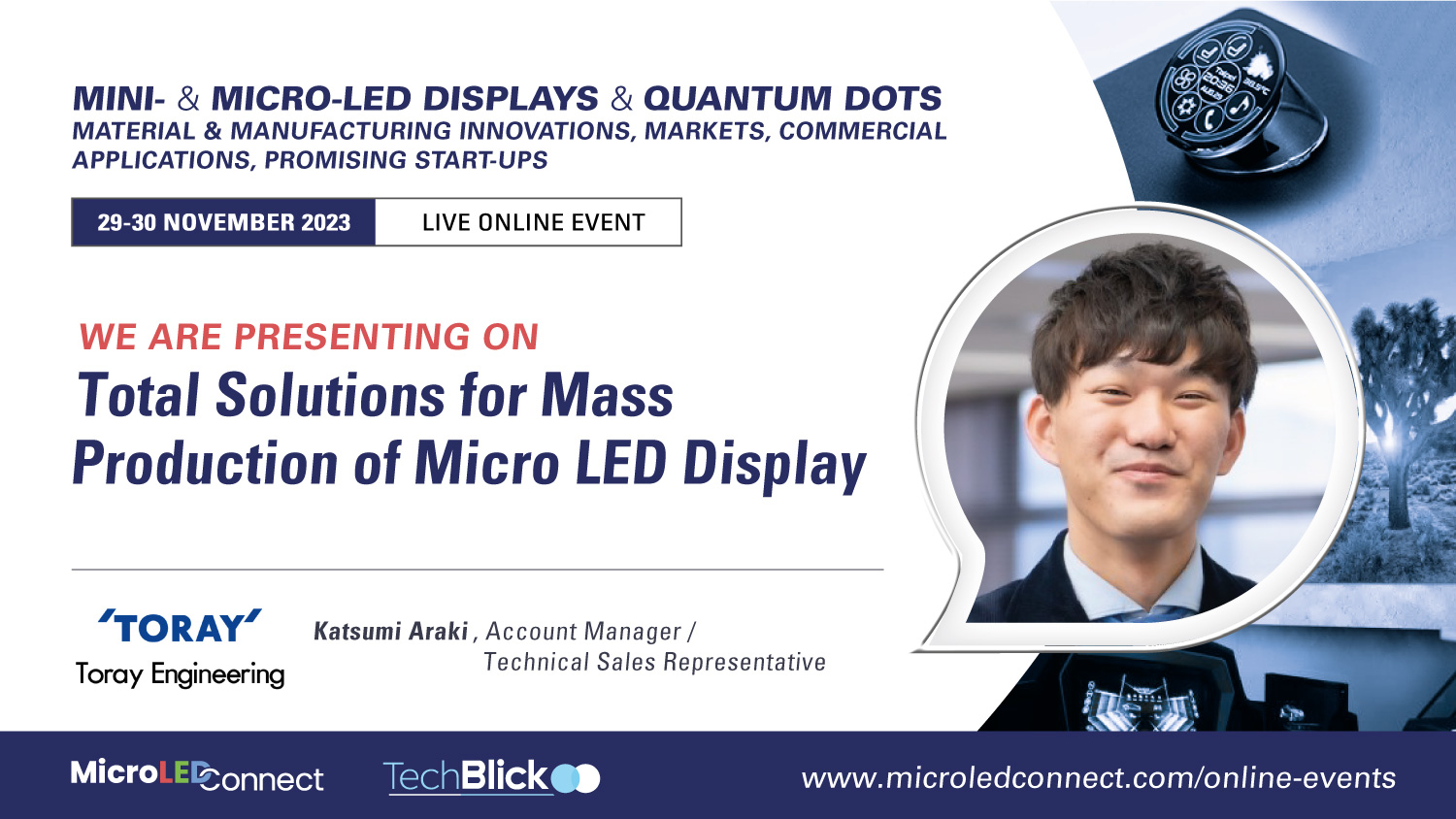 Total Solution for Mass Production of MicroLED Displays | Toray Engineering