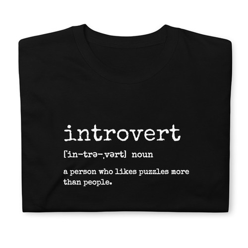 Funny Introvert Definition Shirt | The Puzzle Republic