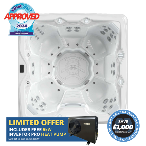 Hayman HCB530 Oasis Spa Hot Tub with Platinum Lock Insulation System ...