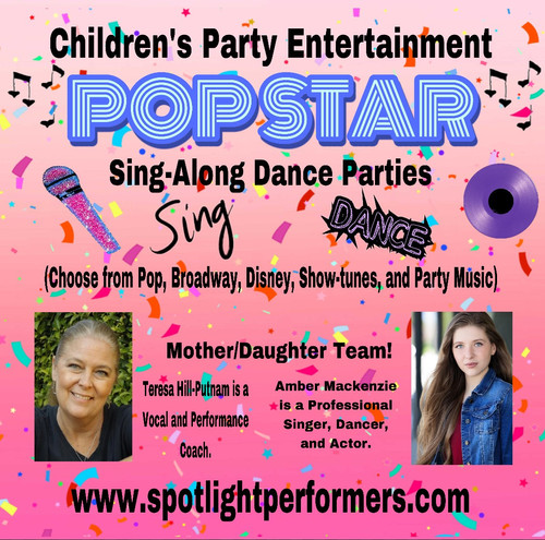 Pop Star Sing-Along Dance Party-1.5 HOUR PARTY | spotlight-performers
