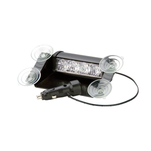 Feu flash orange tableau de bord a ventouse 8 Leds | STARQ TECH