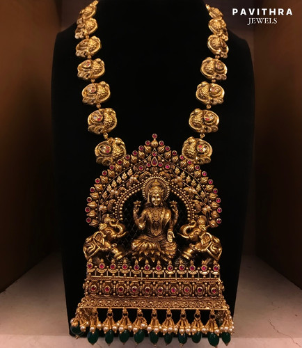 Pure Gold Antique Haara | Pavithra Jewels