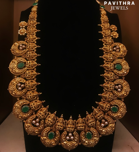 Pure Gold Antique Haara. | Pavithra Jewels