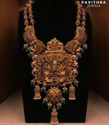 Pure Gold Antique Haara. | Pavithra Jewels