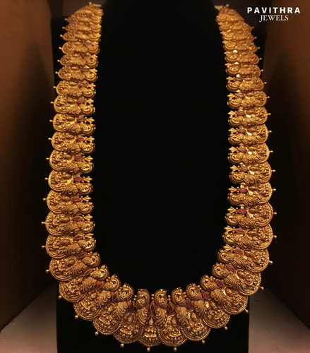 Pure Gold Antique Haara | Pavithra Jewels
