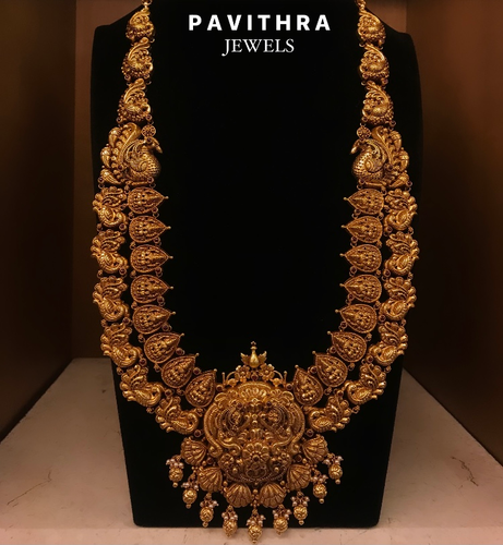 Pure Gold Antique Haara. | Pavithra Jewels