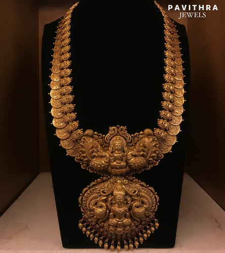 Pure Gold Antique Haara. | Pavithra Jewels