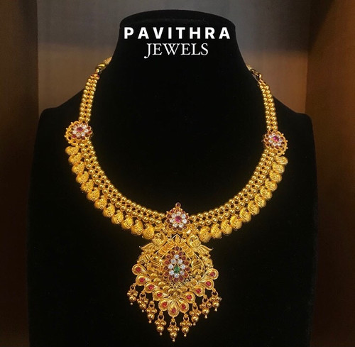 Pure Gold Necklace. | Pavithra Jewels