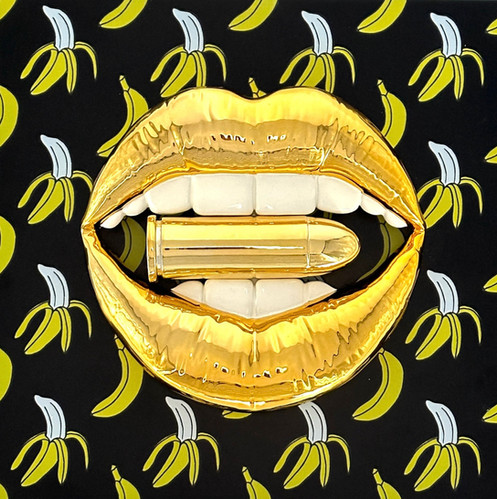 BULLET Gold Edition - original - limited Edition - 26x26cm | NL Galerie