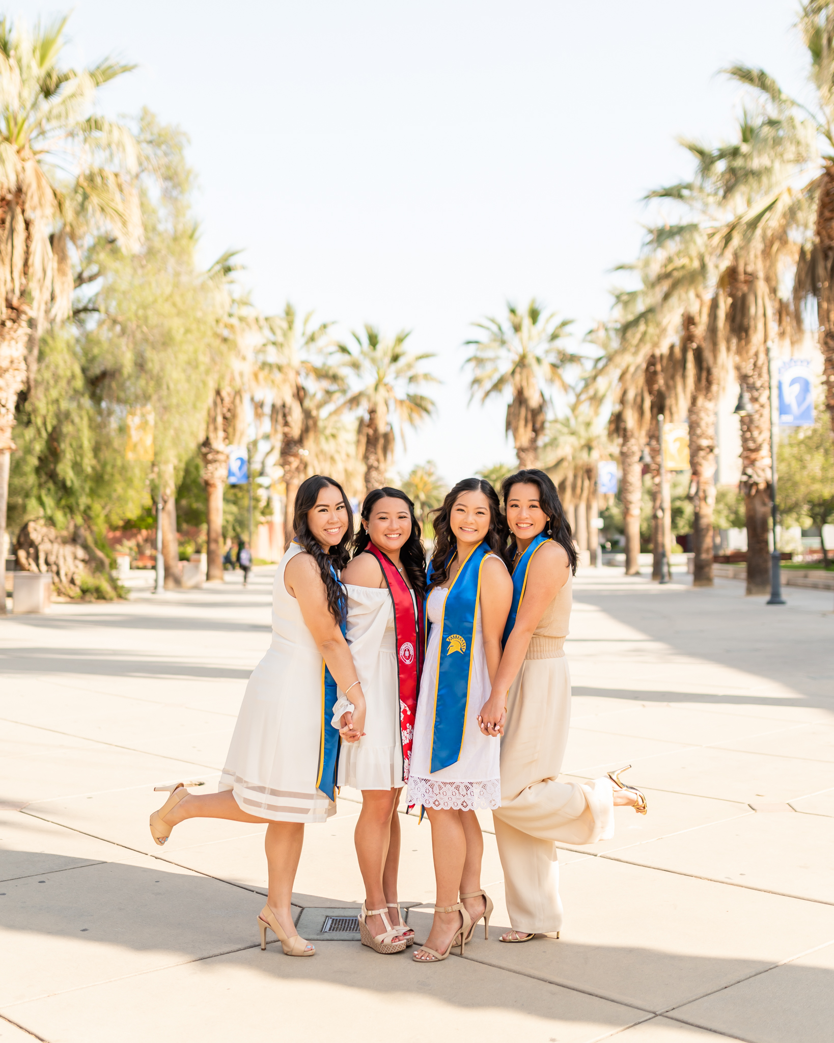 San Jose State Senior Session | Isabelle, Kaitlin, Mackenzie, & Vivienne