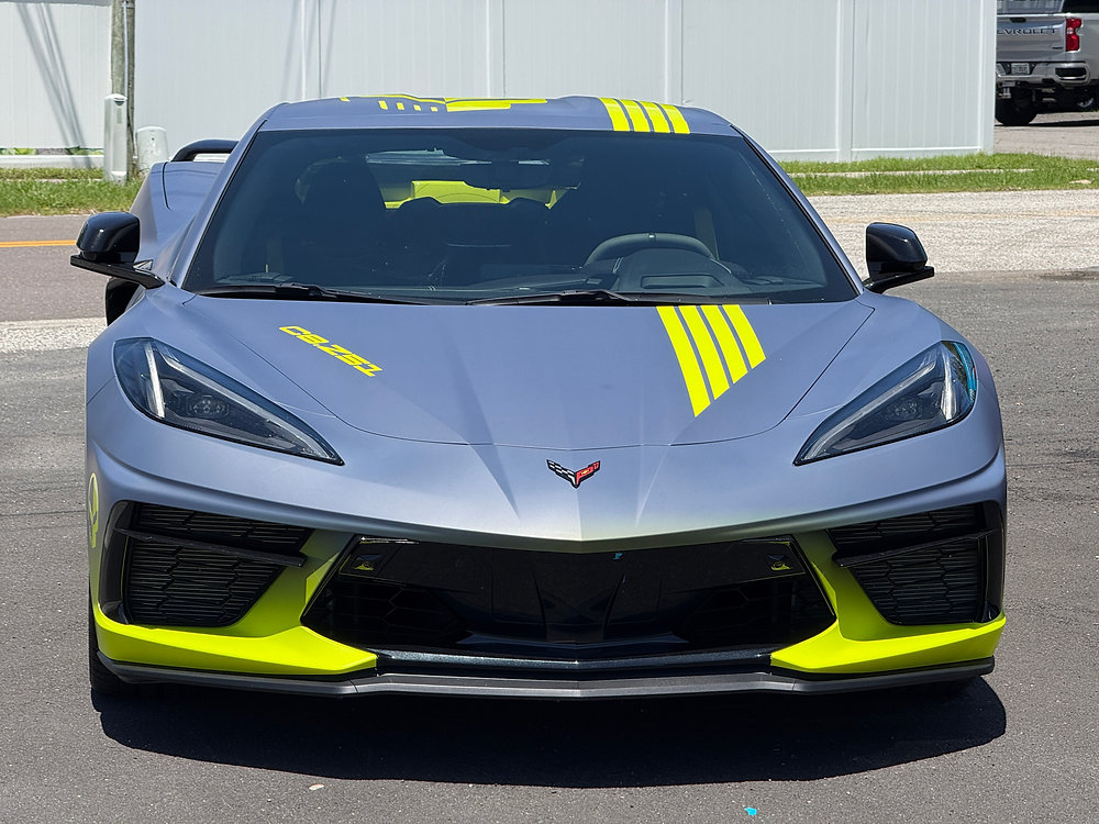 Completing the Full Wrap on My C8 Z51 Corvette: A Glossy Race Stripe ...