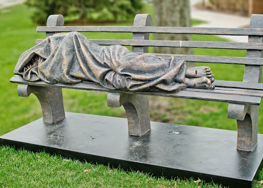 A church put up a statue of homeless Jesus sleeping on a bench and so ...
