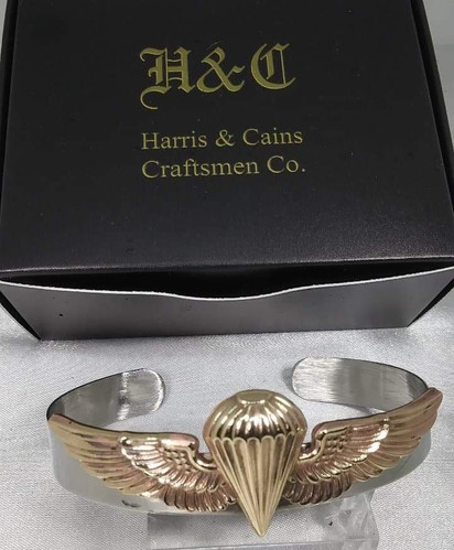 USMC/USN Regulation Size Recon Jump Wings Cuff Bracelet | H & C ...