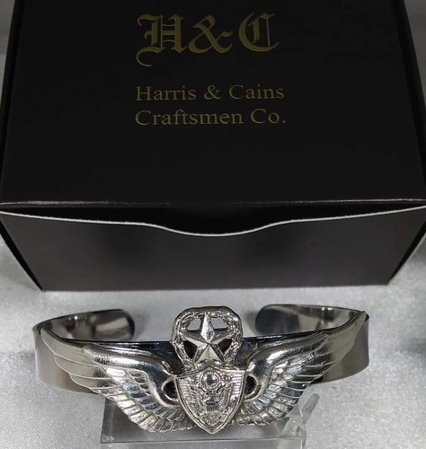 U.S. Army Master Enlisted Aircrew Wings Cuff Bracelet | H & C Craftsmen Co.
