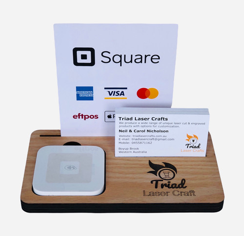 Square reader stand | Triad Laser Crafts