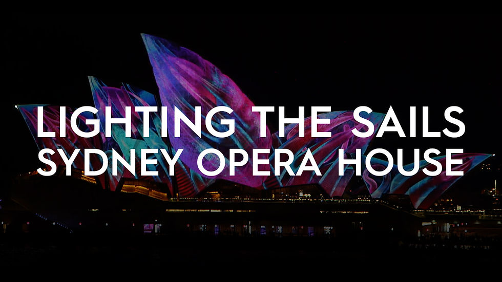 Projection-mapping Sydney Opera House
