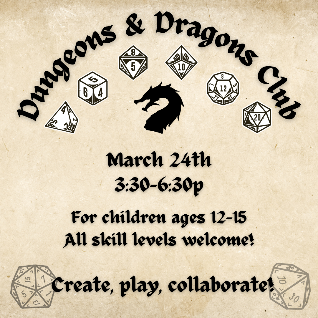 Dungeons & Dragons Club | peoriaheightslibrary