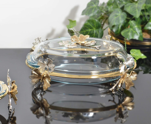 Butterfly Oval Deep Dish with Lid | Artistic Homeware Sh